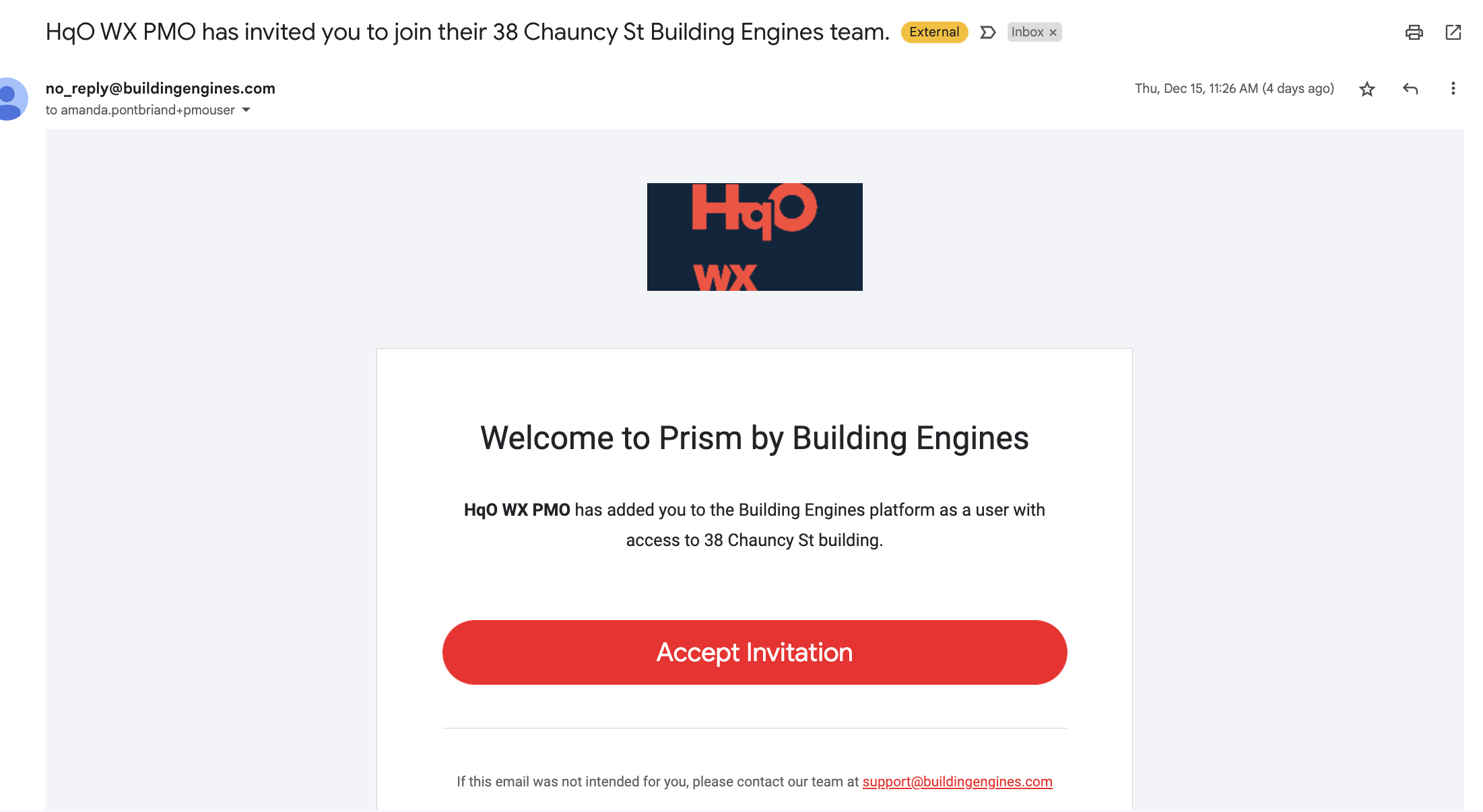 Building Engines Prism